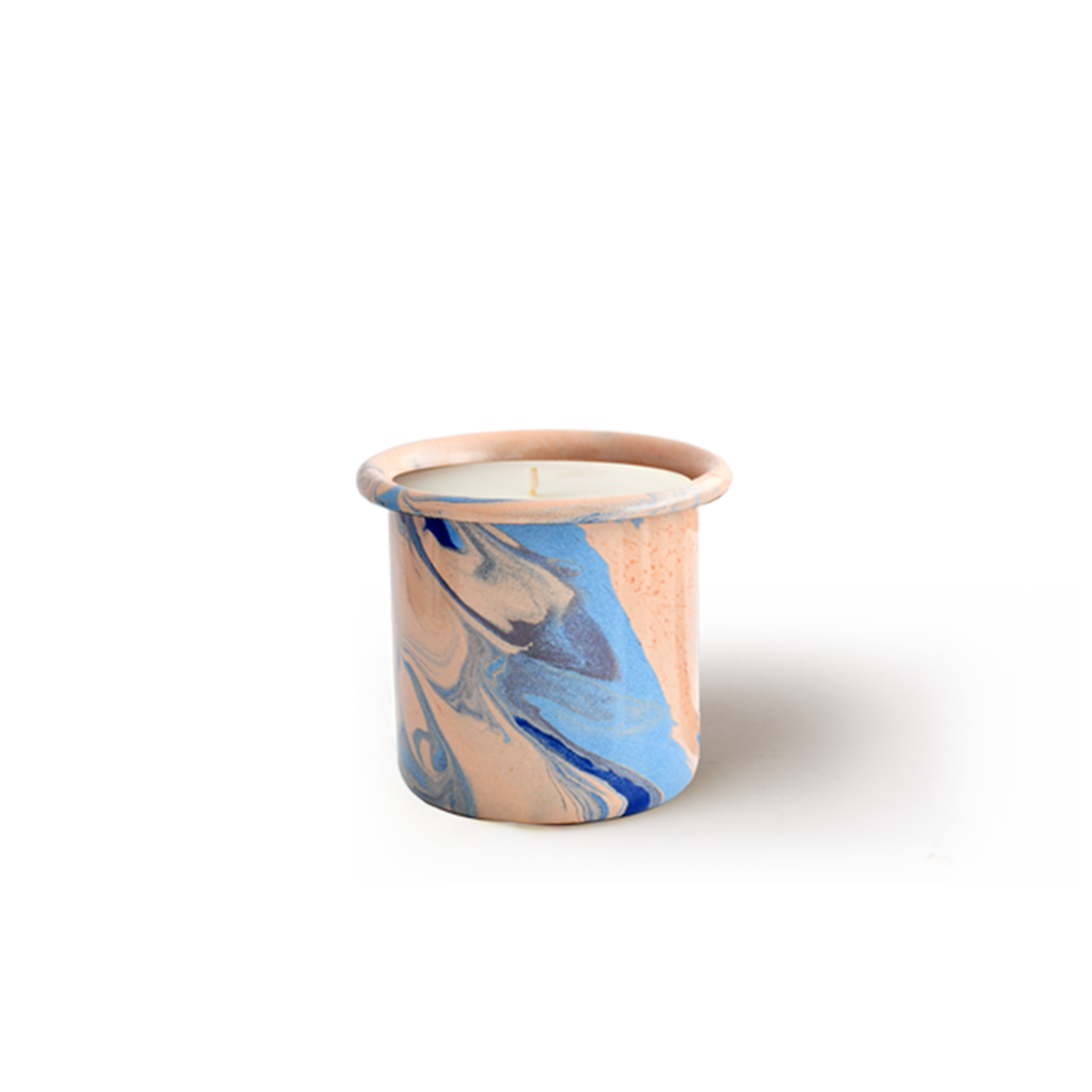 Lilium-Patchouli Candle in New Marble Peach Enamel Container – BORNN ...